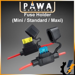 Blade Fuse Holder Rubber Mini or Standard Fuse Mini Standard with wire